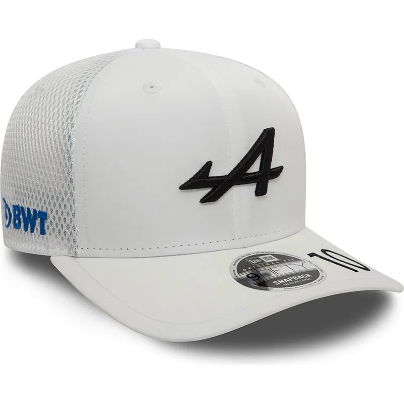 New Era Pierre Gasly 9FIFTY Original Fit Alpine F1 Team Formula 1 White ...