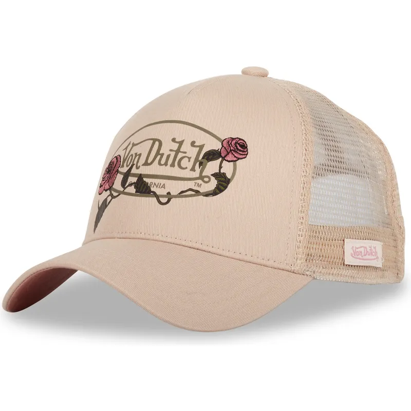 Von Dutch LOR Beige Trucker Hat: Caphunters.co.uk