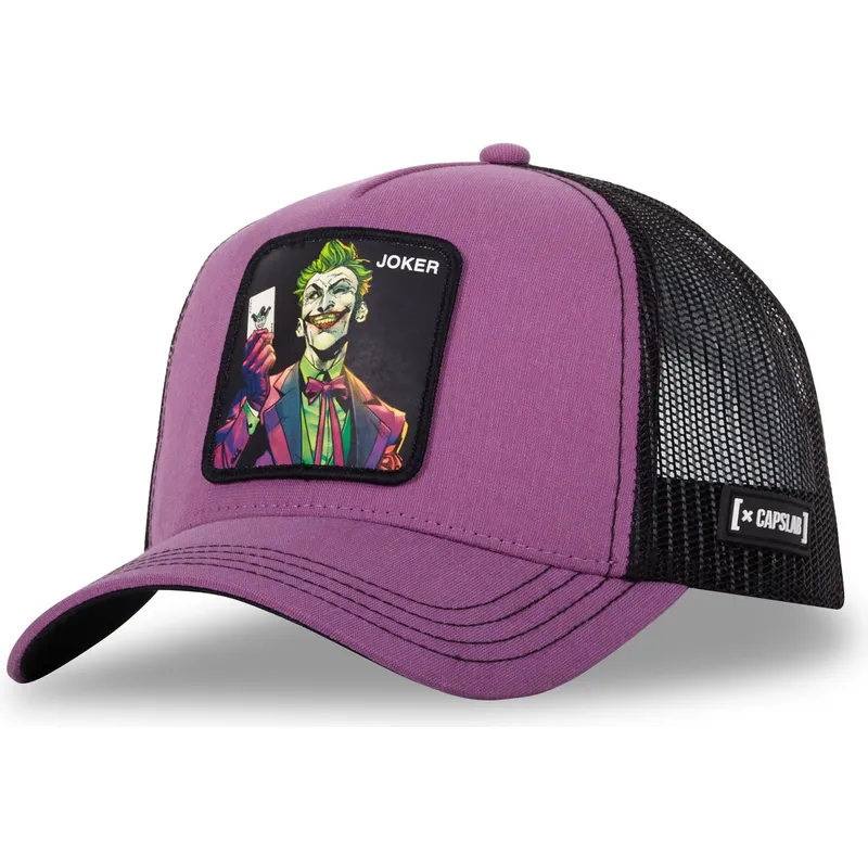 Capslab Joker DC7 CLO DC Comics Purple and Black Trucker Hat ...