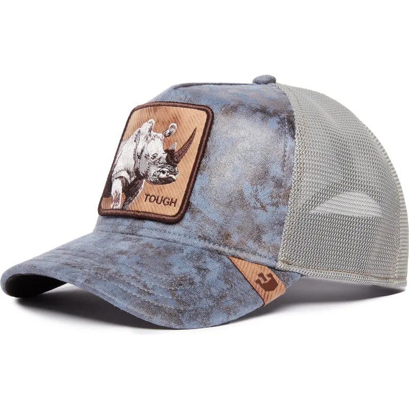 Goorin Bros. Rhinoceros Tough Rhino The Farm Navy Blue Trucker Hat ...