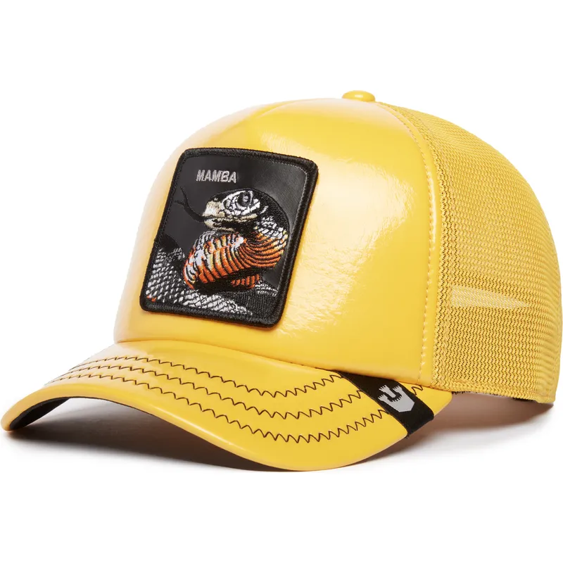 Goorin Bros. Snake Mamba Mentality Puff Patent The Farm Yellow Trucker ...