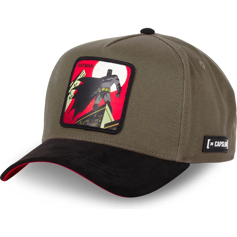 Capslab Curved Brim Batman KNI DC Comics Brown and Black Snapback Cap ...