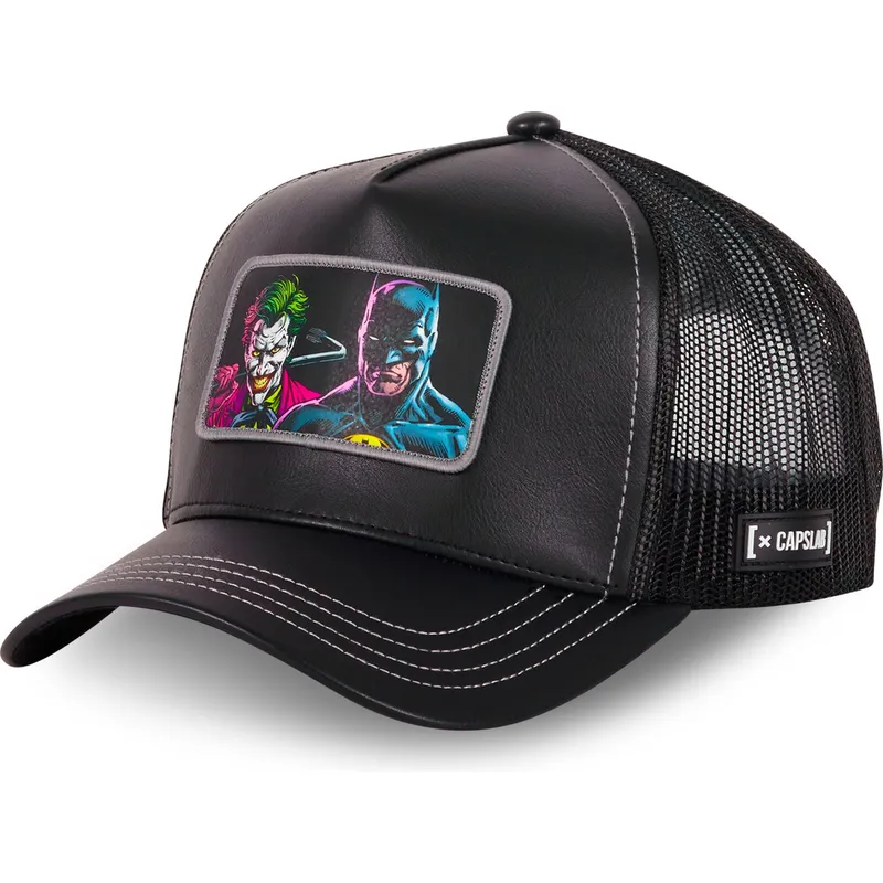 Capslab Batman and Joker RIV DC Comics Black Trucker Hat: Caphunters.co.uk