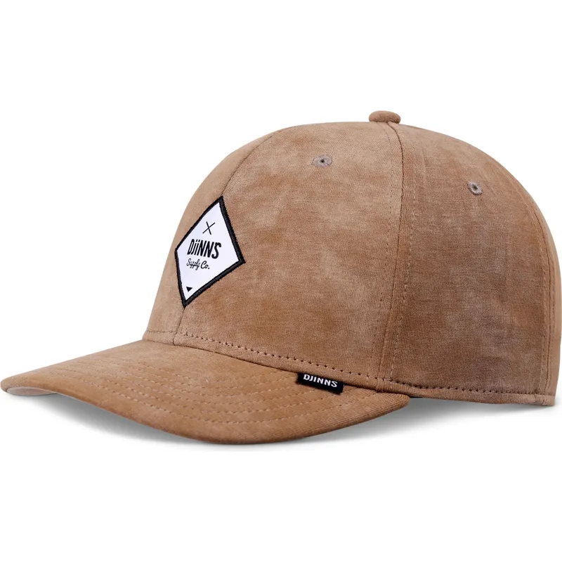 Djinns Curved Brim TrueFit Changer Beige Snapback Cap: Caphunters.co.uk