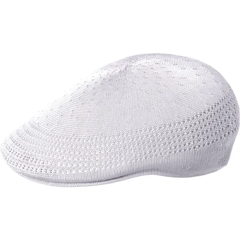 Kangol Tropic 507 Ventair White Flat Cap: Caphunters.co.uk