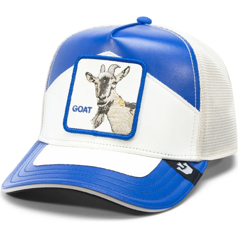 Goorin Bros. Moto Lamba Goat The Farm Blue and White Trucker Hat ...