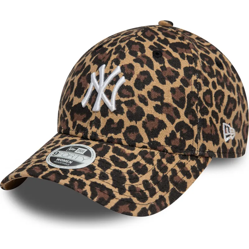 New Era Curved Brim Women 9FORTY New York Yankees MLB Leopard ...