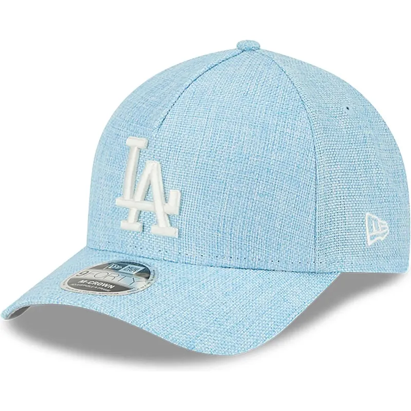 New Era Curved Brim 9FORTY M-Crown A Frame Cotton Weave Los Angeles ...