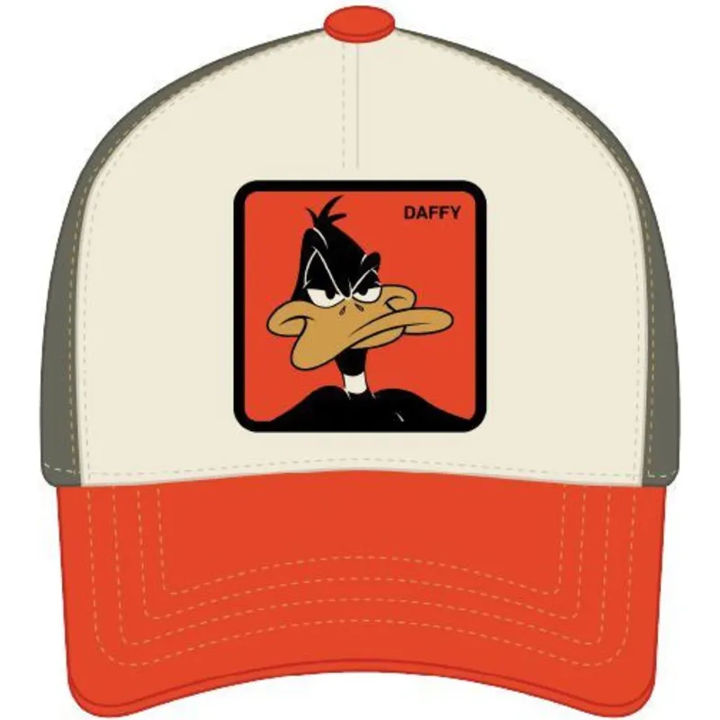 Capslab Curved Brim Daffy Duck LOO11 DAF Looney Tunes Beige and Orange ...