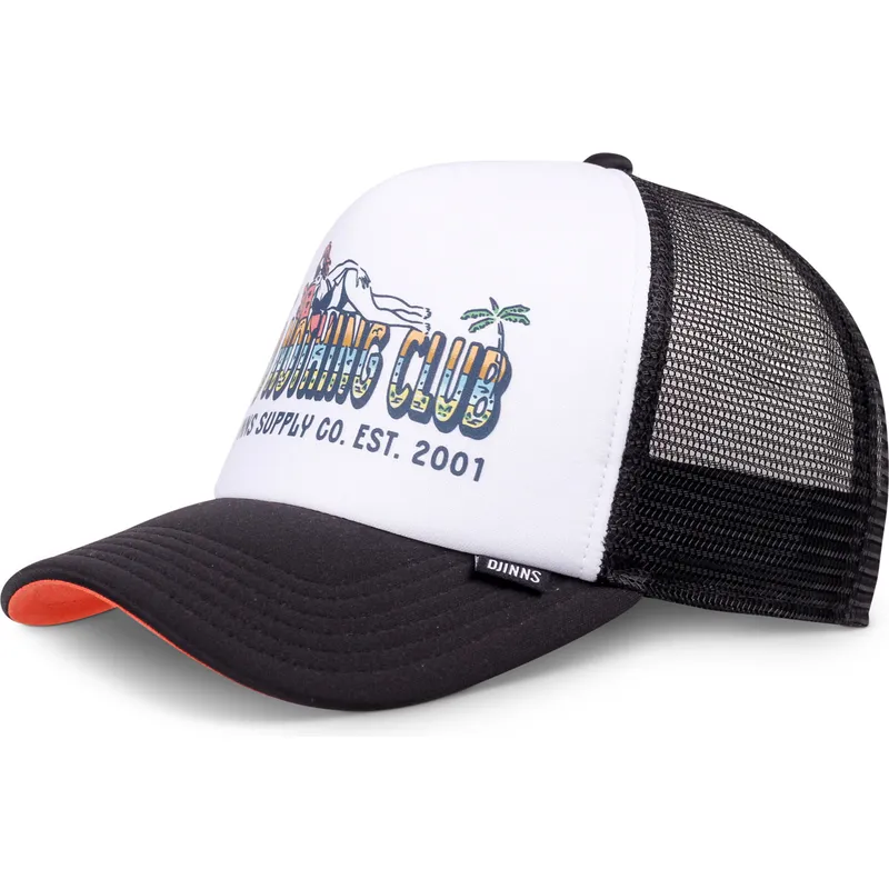 Djinns Do Nothing Club HFT DNC SunDown White and Black Trucker Hat ...