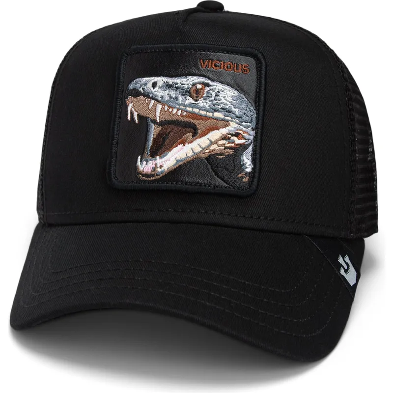 Goorin Bros. The Vicious Snake Core Combo The Farm Black Trucker Hat ...