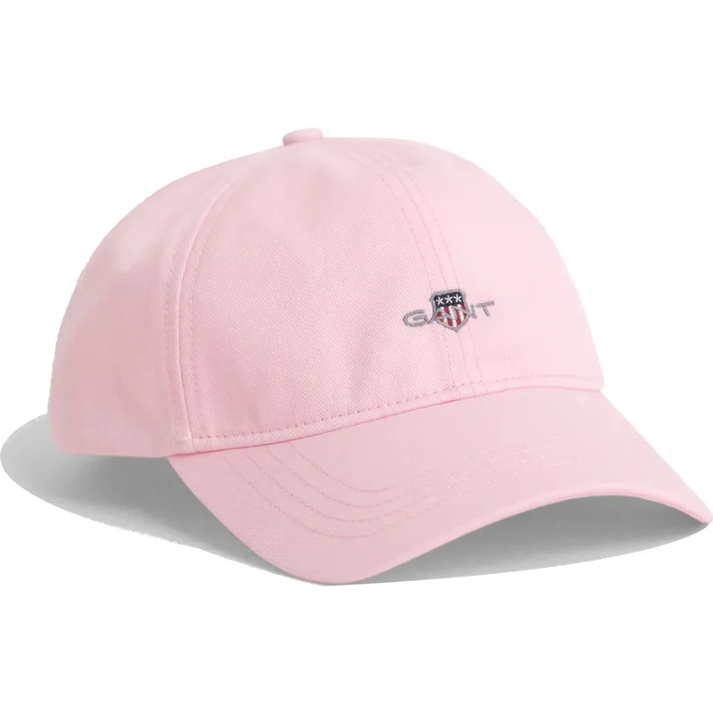 Gant Curved Brim Shield Cotton Twill California Pink Adjustable Cap ...