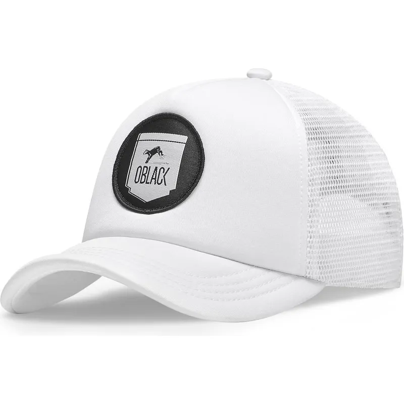 Oblack Classic White Trucker Hat: Caphunters.co.uk