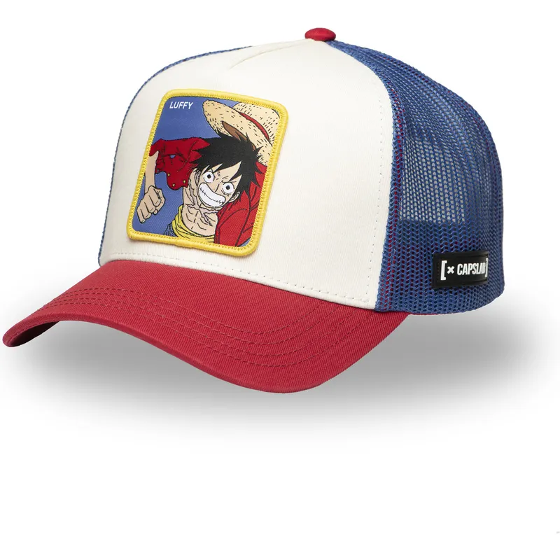 Capslab Monkey D. Luffy OP5 LUF One Piece Multicolor Trucker Hat ...