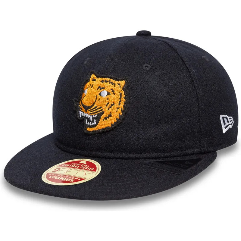New Era Flat Brim 9FIFTY Retro Crown Heritage Detroit Tigers MLB Navy ...