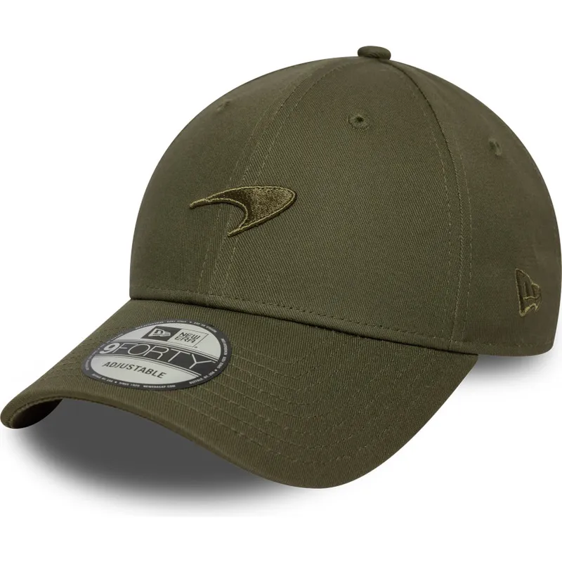 New Era Curved Brim Green Logo 9FORTY Seasonal McLaren Racing Formula 1 ...