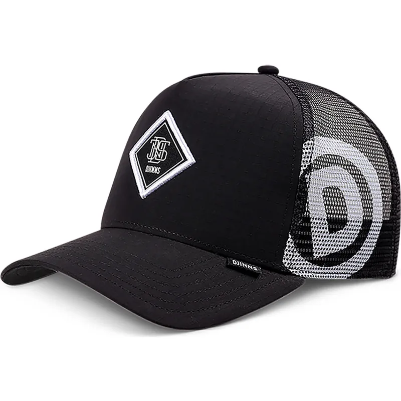 Djinns Big RipStop HFT Black Trucker Hat: Caphunters.co.uk