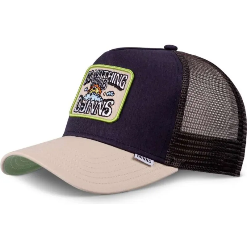 Djinns Do Nothing Club HFT DNC Sun Navy Blue and Beige Trucker Hat ...