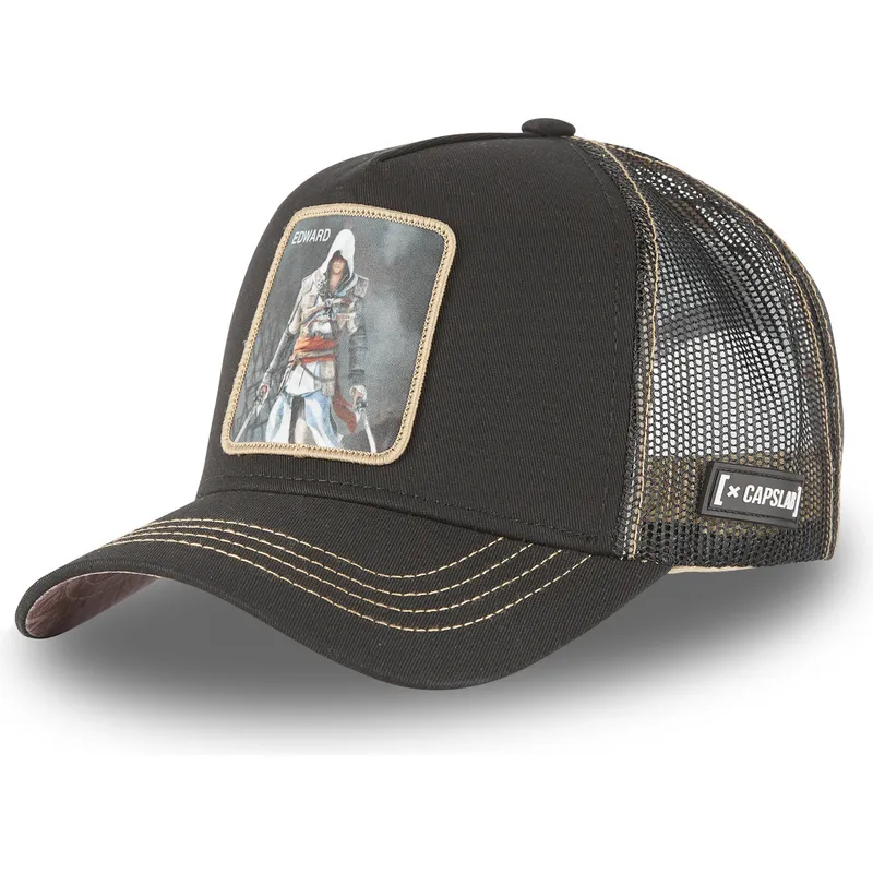 Capslab Edward Kenway ASC4 C Assassin's Creed Black Trucker Hat ...
