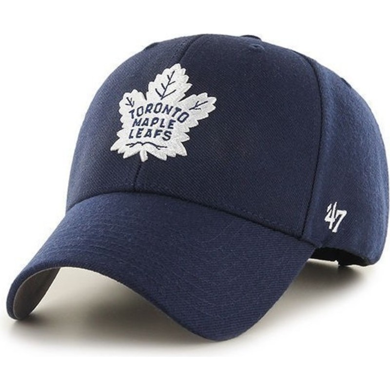 47 Brand Curved Brim NHL Toronto Maple Leafs Navy Blue Cap: Caphunters ...